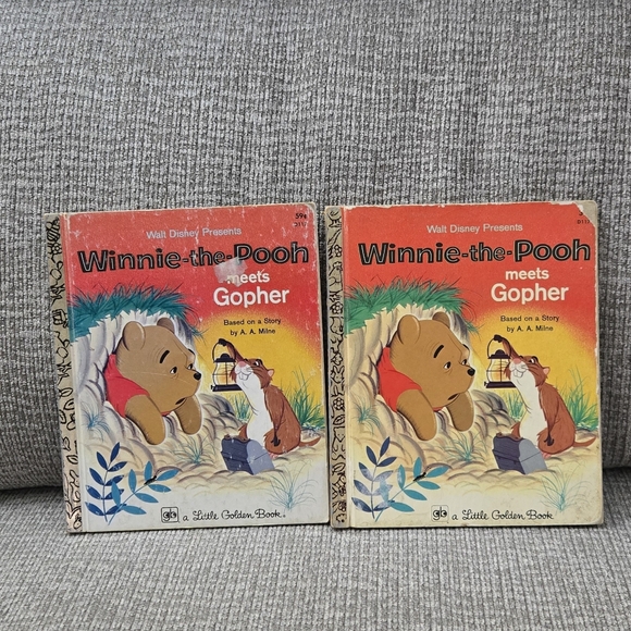 Other | Winniethepooh Meets Gopher 1972 1978 A Little Golden Book ...
